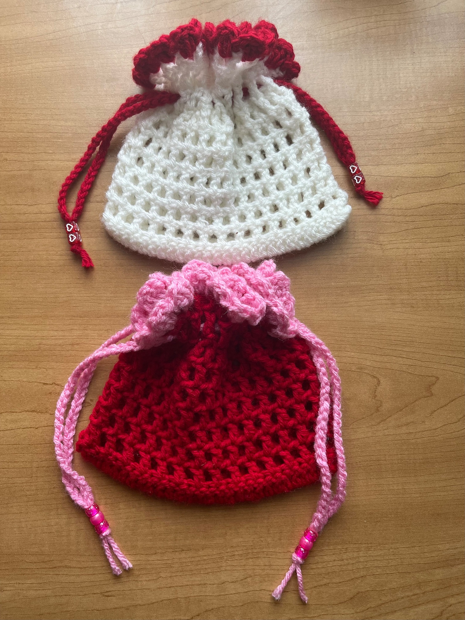 Crochet Drawstring Mini Bags! - Etsy