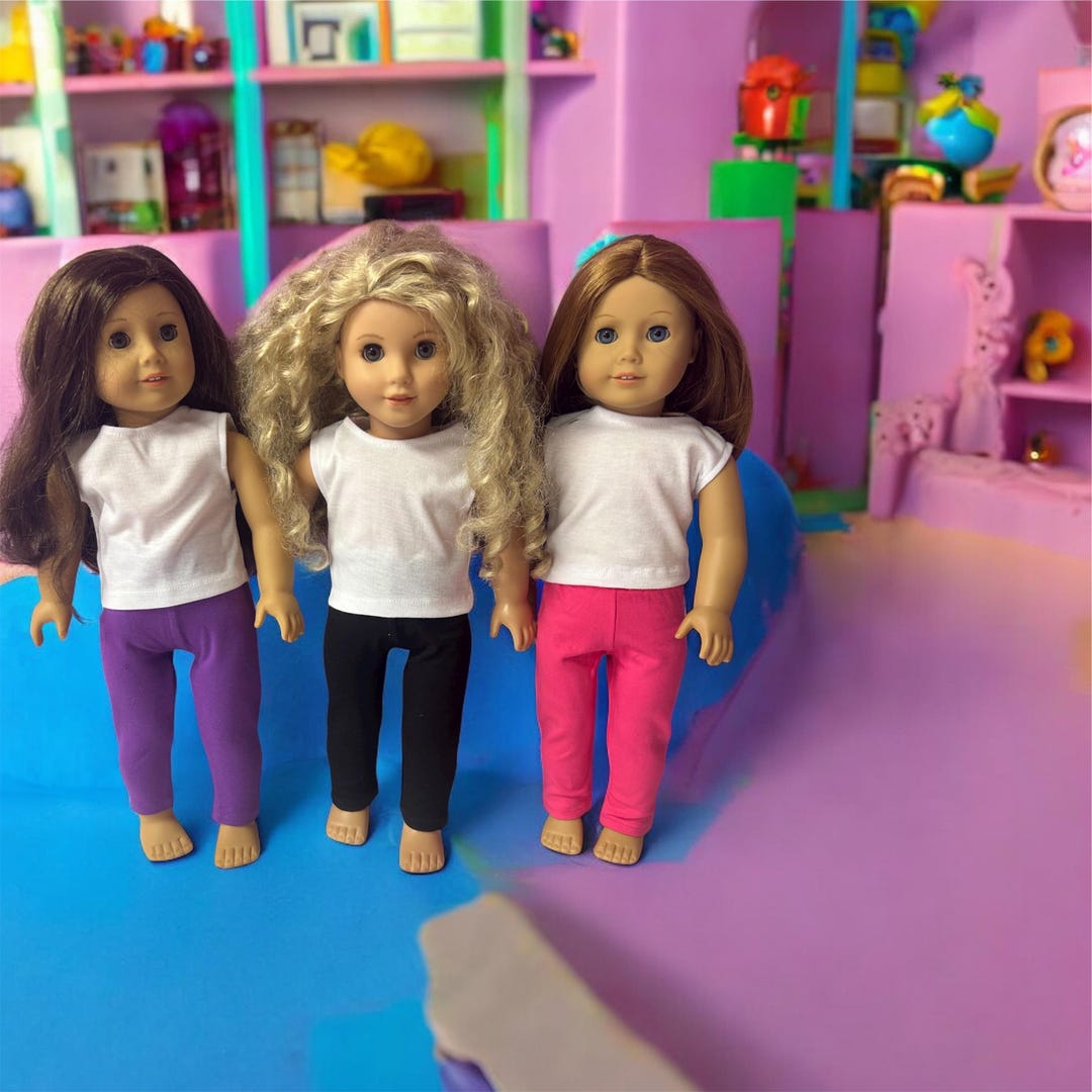 18-inch Doll Leggings | American Girl Doll Pants | Handmade Doll ...