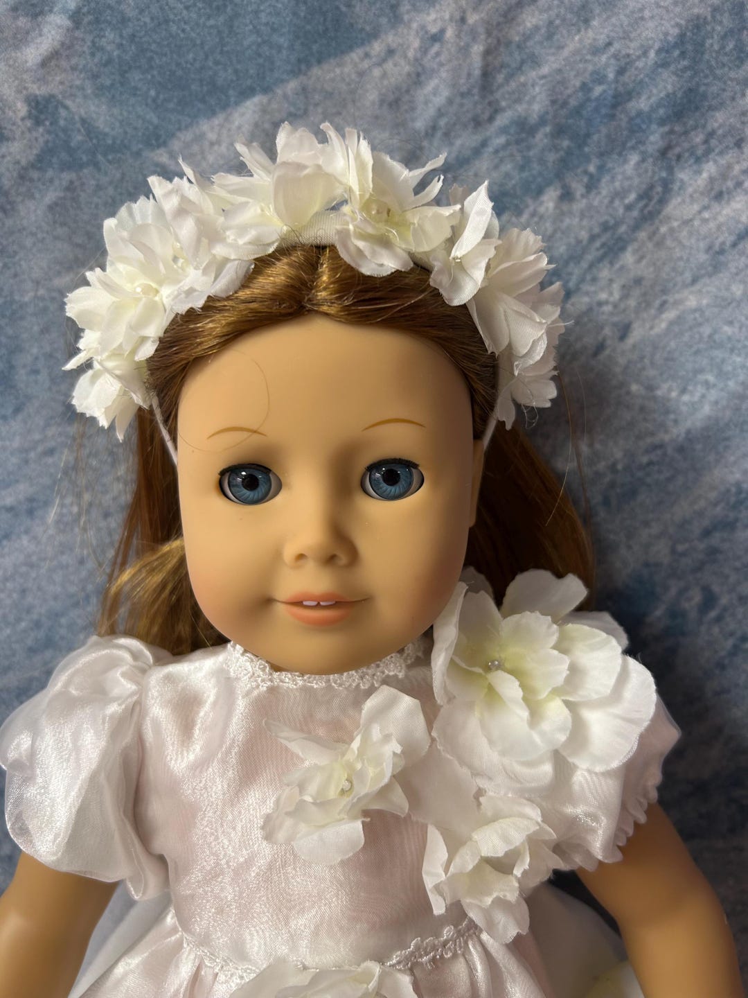 First Communion. White Dress With Headband and White Shoes for American ...