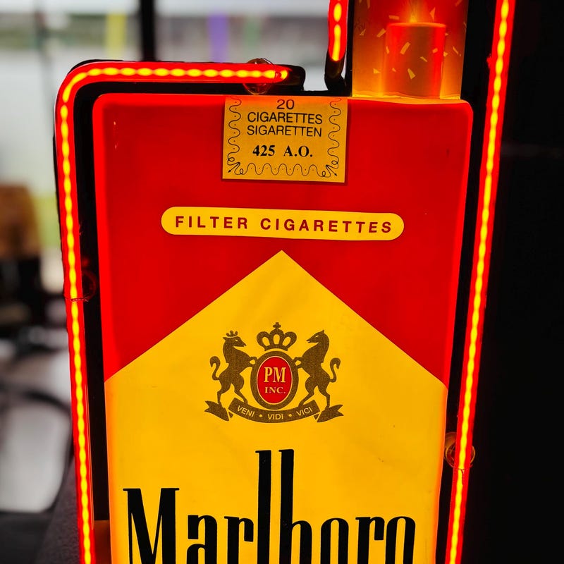 Marlboro Cigarette Lamp - Etsy