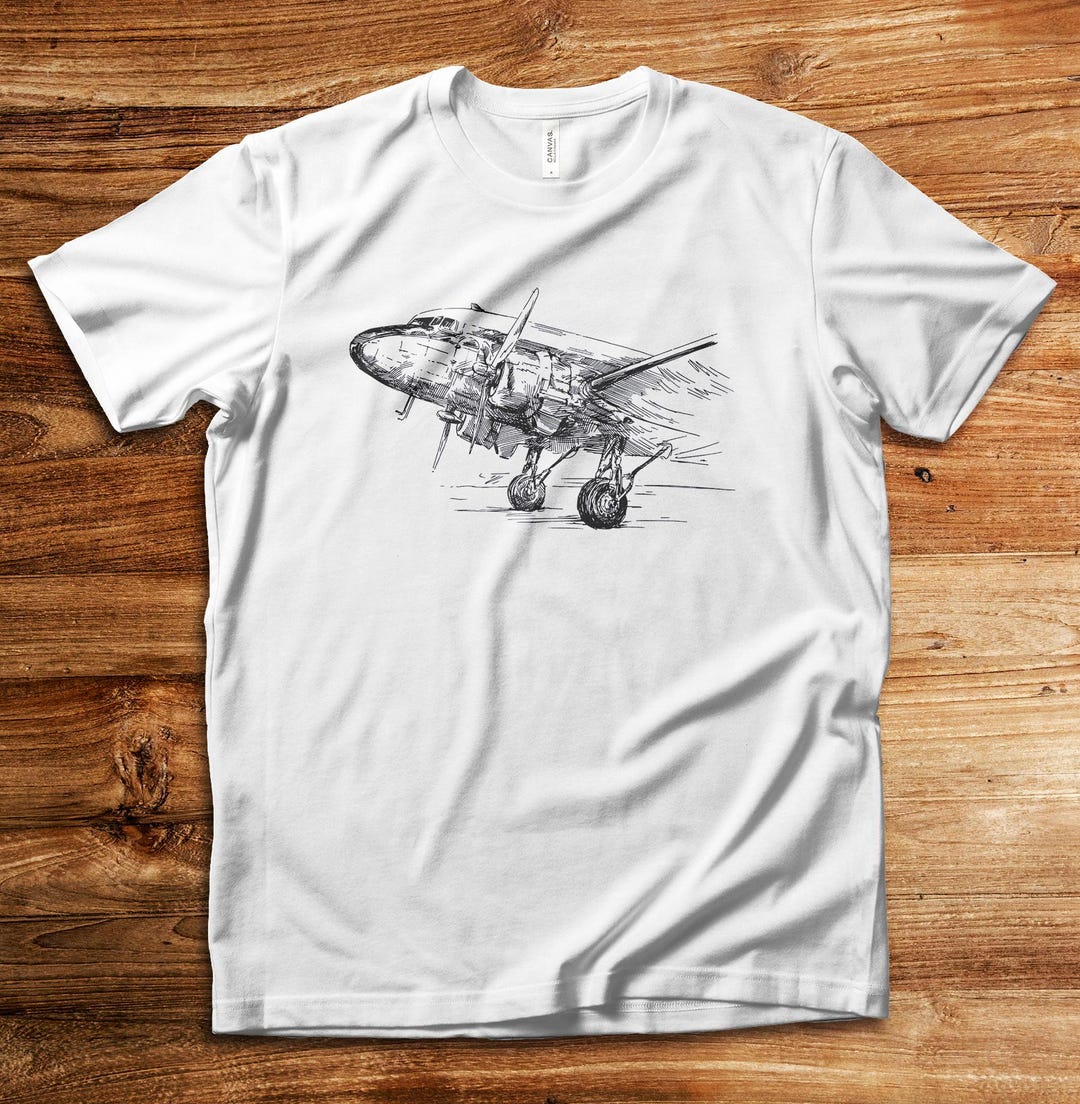 Vintage Airplane Graphic Tee, Aviation Shirt, Travel Gift for Pilots ...