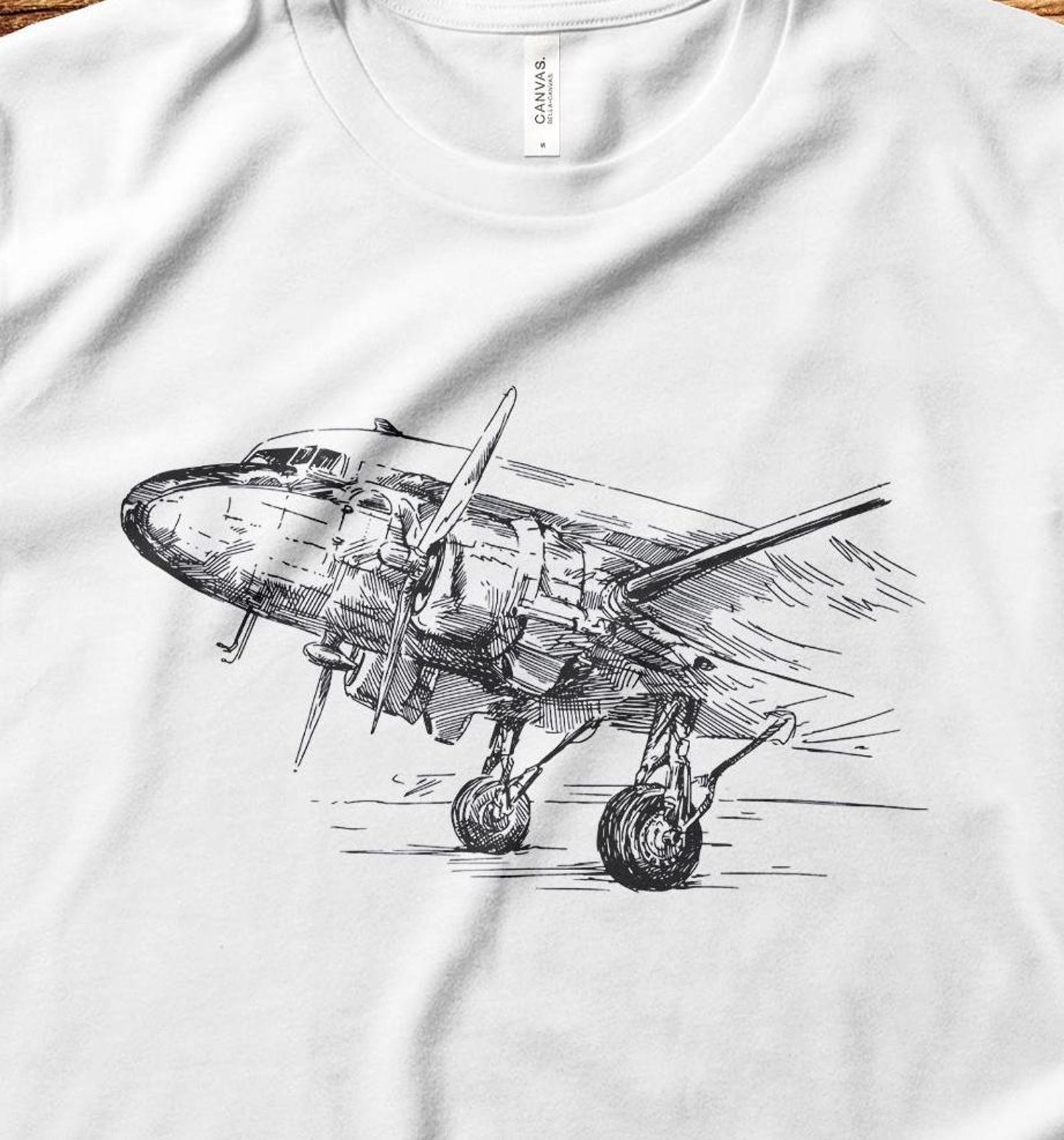 Vintage Airplane Graphic Tee, Aviation Shirt, Travel Gift for Pilots ...