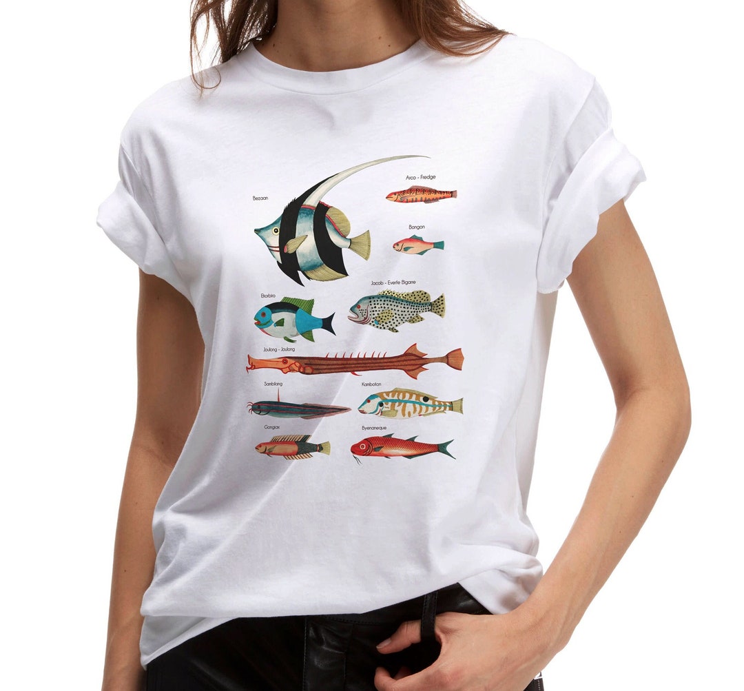 Vintage Fish Tshirt, Tropical Aquarium, Fishing Lover Gift, Tshirt ...