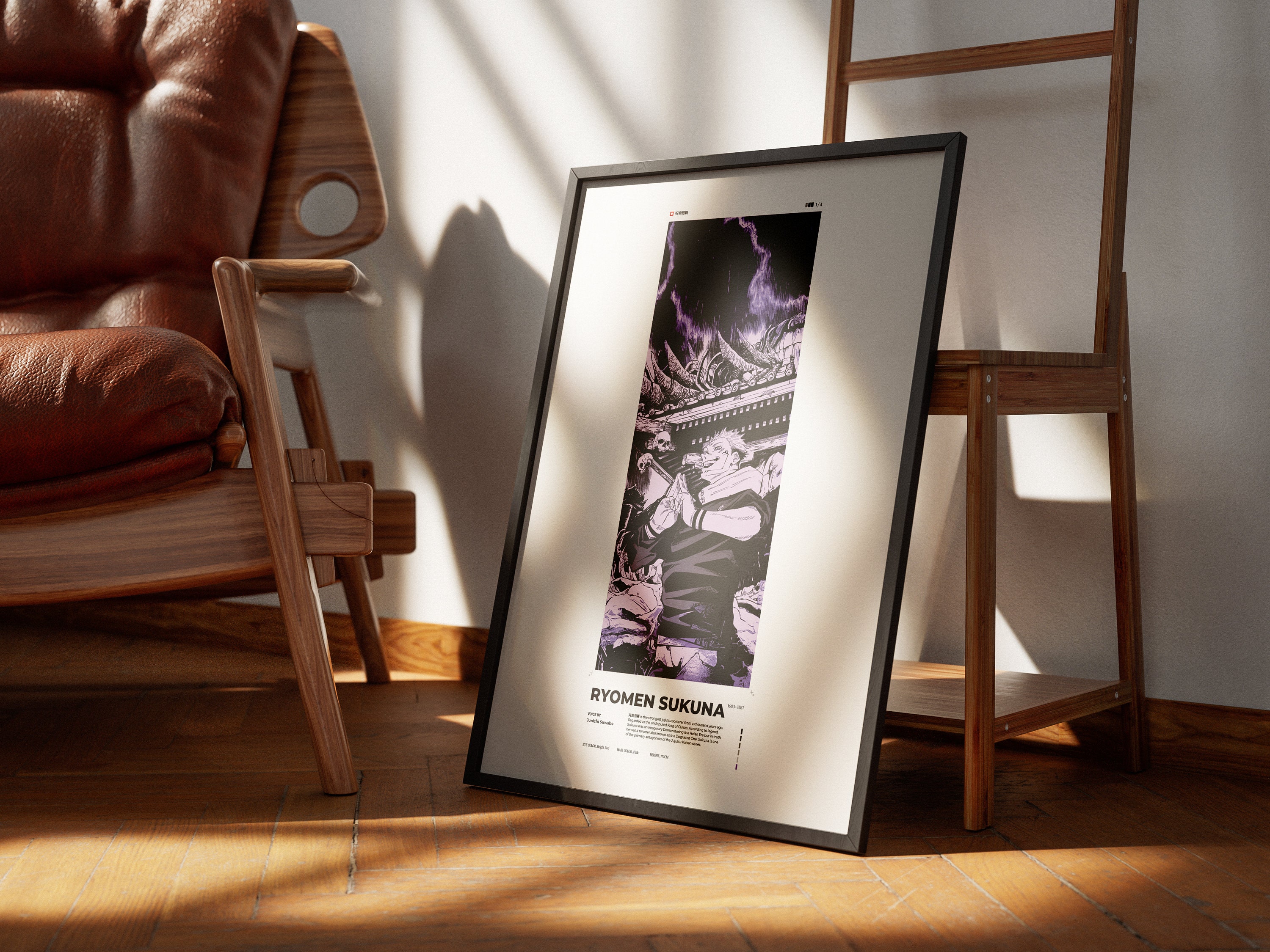 Jujutsu Kaisen Poster Sukuna Anime Digital Poster Minimal JJK Poster ...