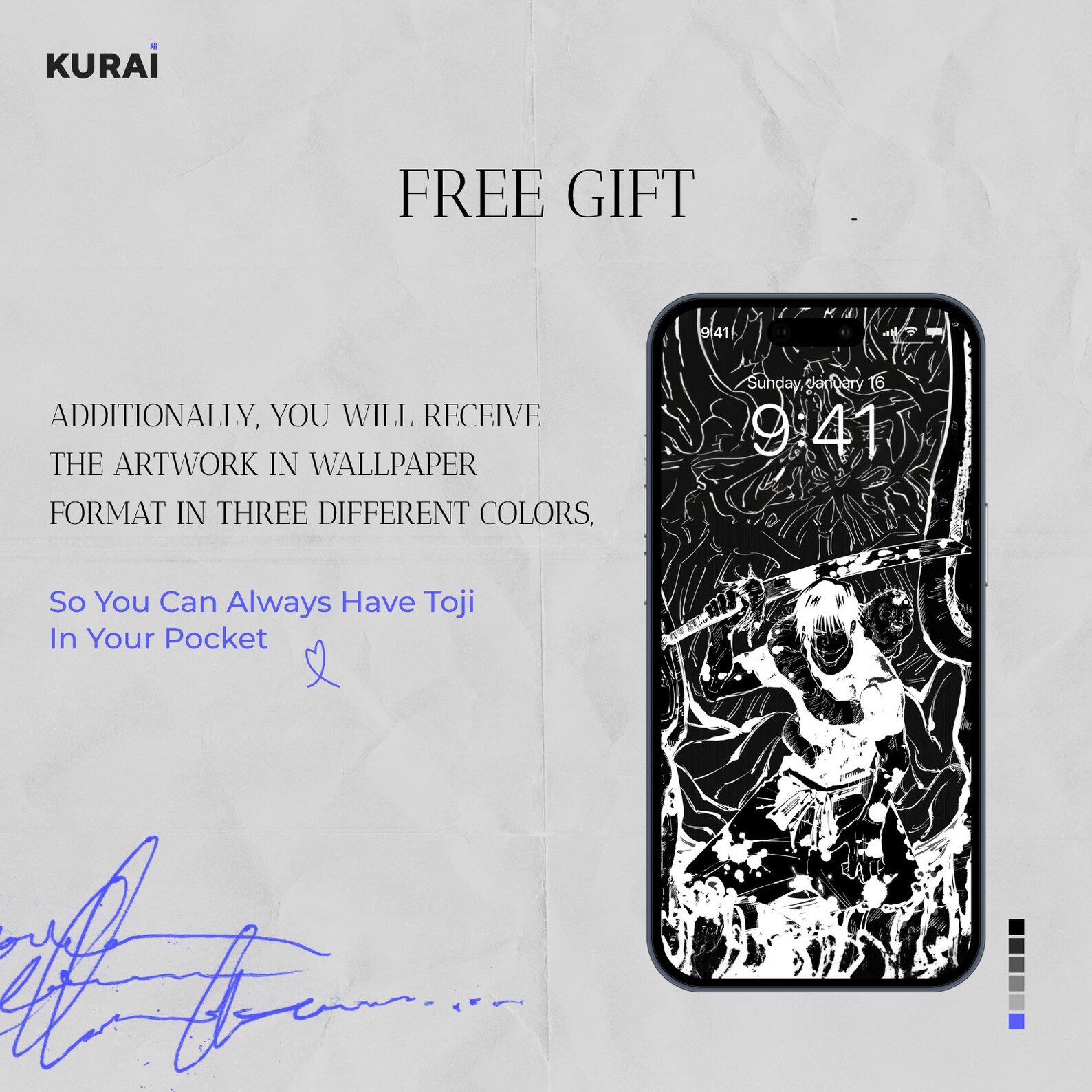 Jujutsu Kaisen Poster Toji Digital Anime Poster Minimal JJK Anime ...