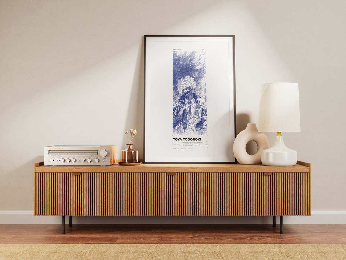 Toya Todoroki Poster Dabi Poster My Hero Academia Anime Digital Poster ...