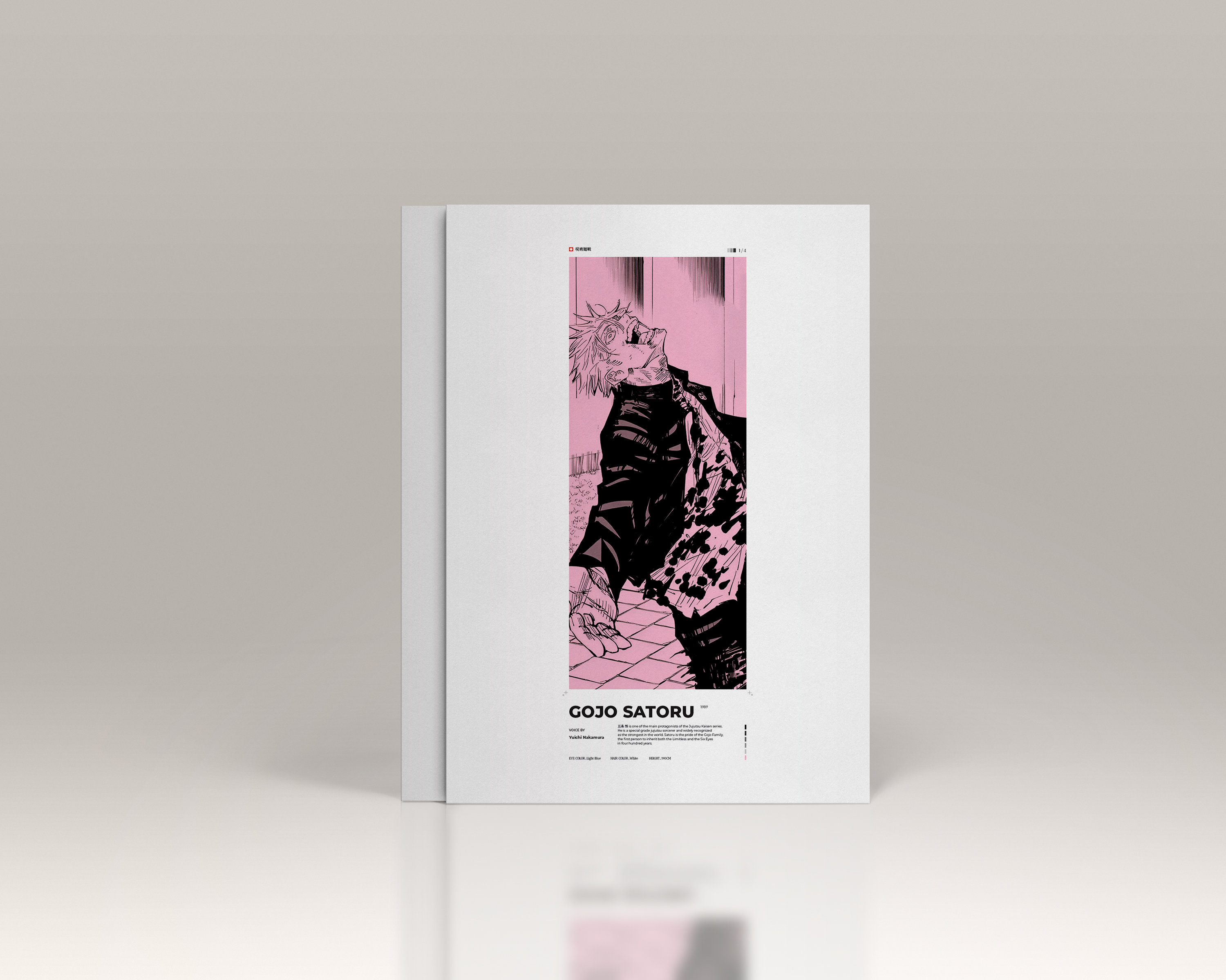 Jujutsu Kaisen Poster Gojo Satoru Anime Poster Minimal JJK - Etsy UK