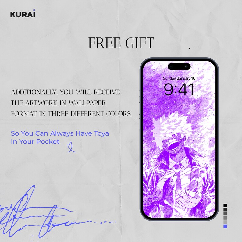 Toya Todoroki Poster Dabi Poster My Hero Academia Anime Digital Poster ...