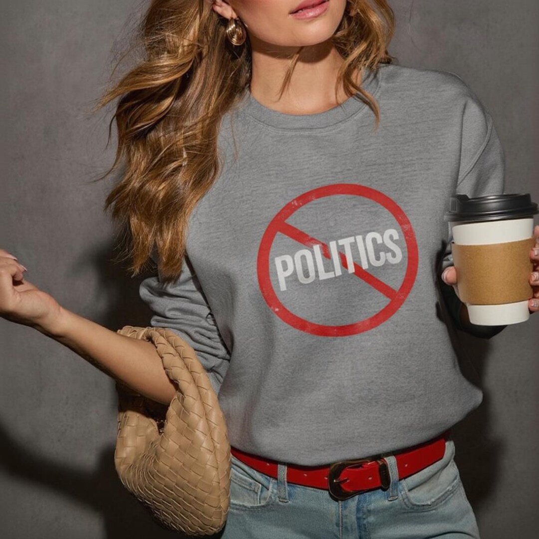 No Politics Holiday Unisex Sweater, Funny Special Occasions Sweatshirt ...