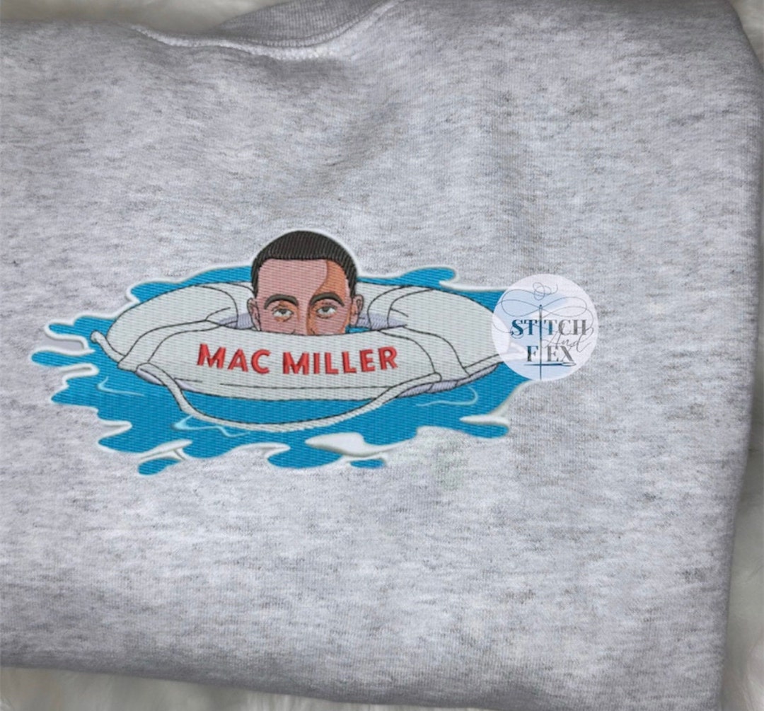 Mac Miller Swimming Customized Embroidered Sweater/swimming - Etsy