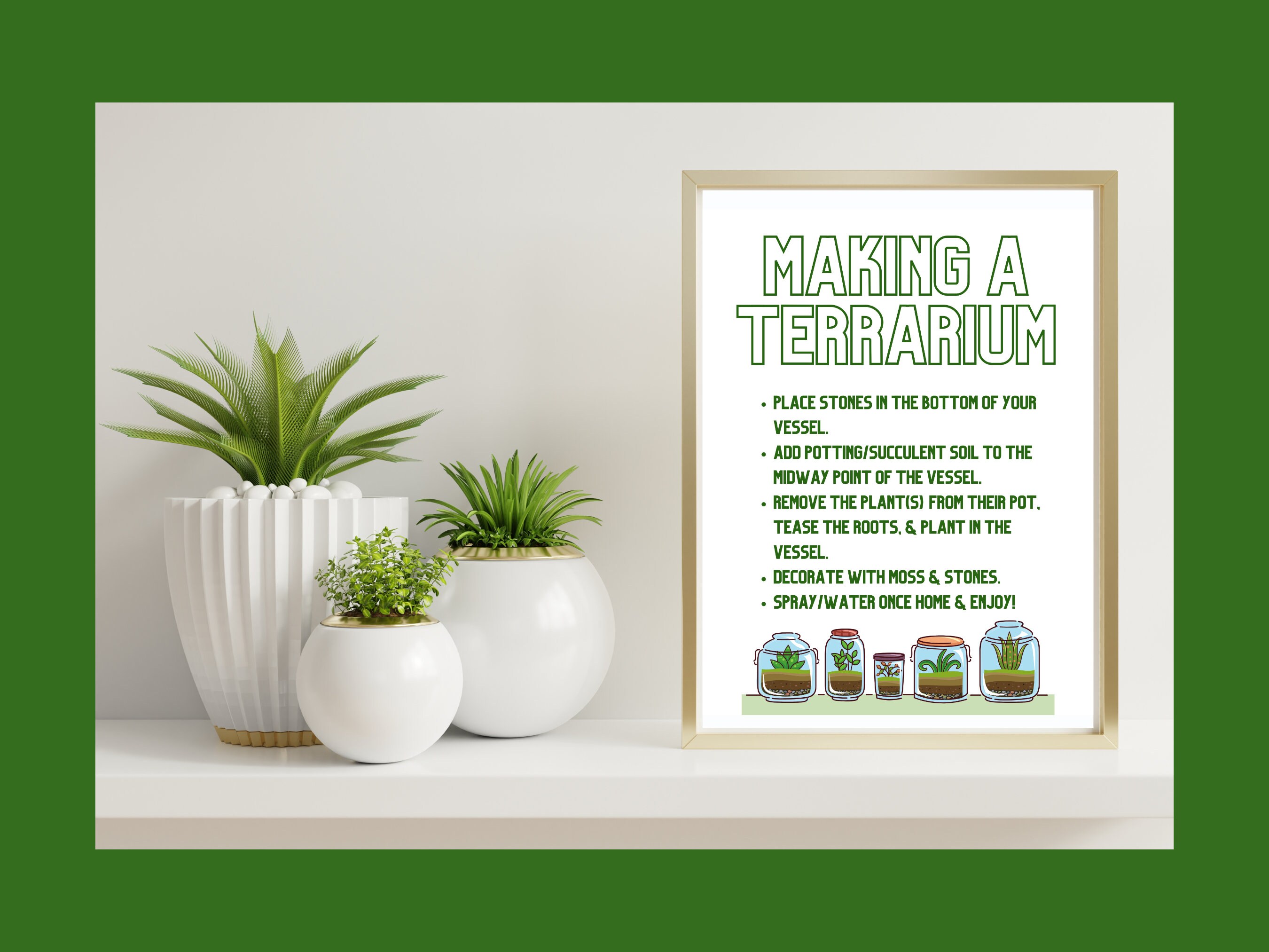DIY Terrarium Instructions - Etsy