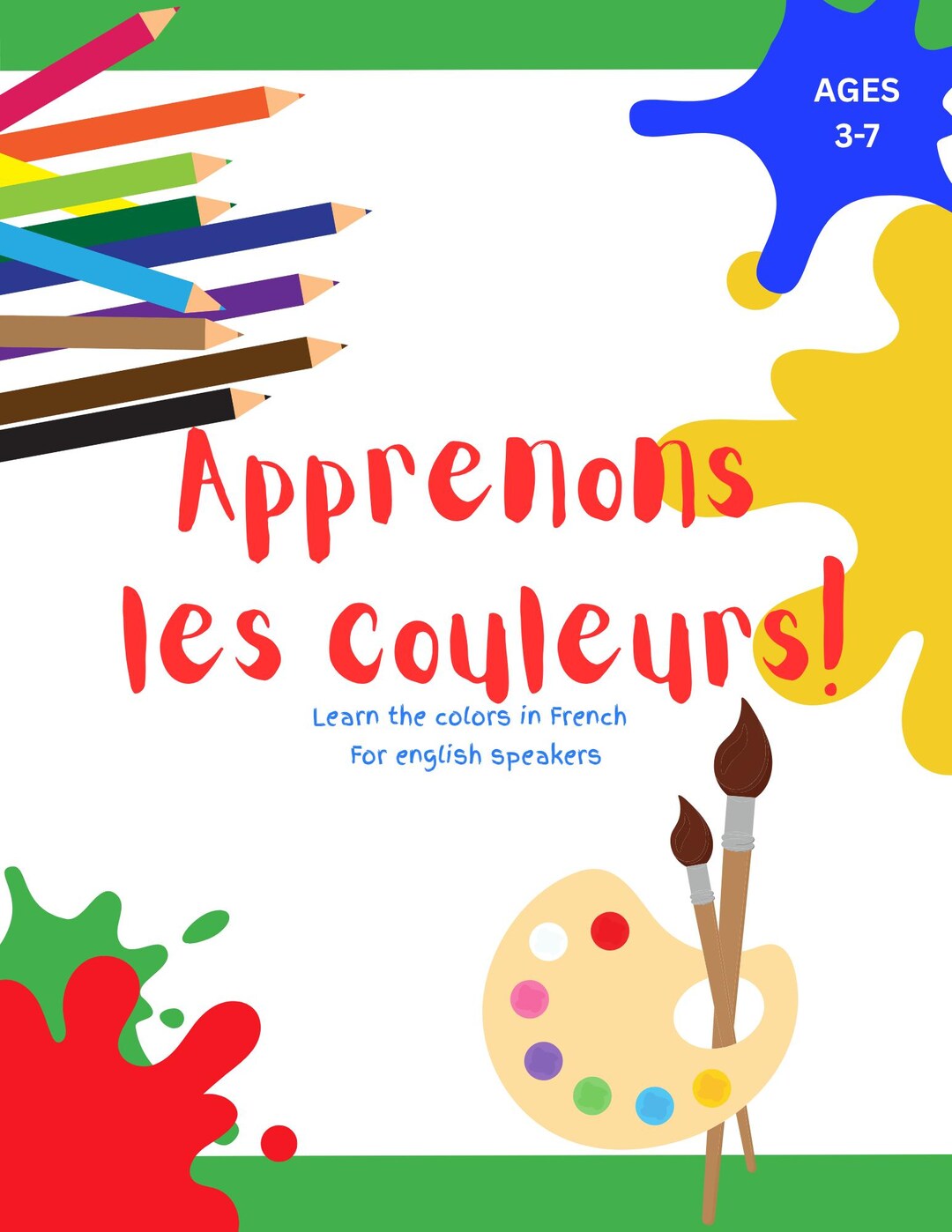 Apprenons Les Couleurs! Learn Colors in French for English Speakers ...