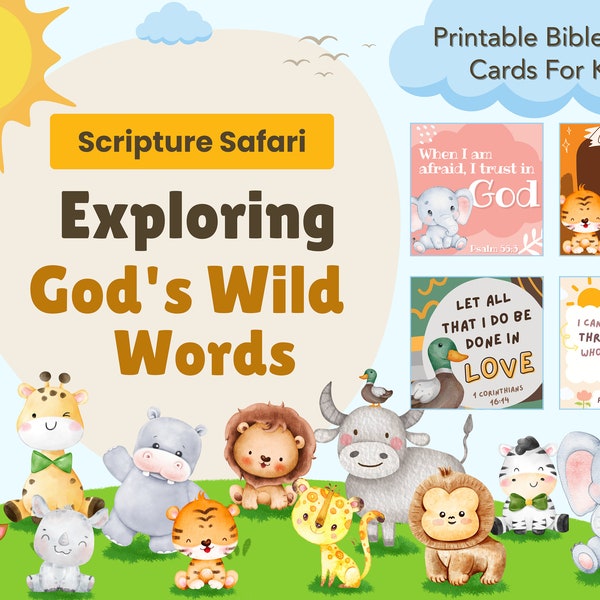 Christian Flash Cards for Kids - Etsy