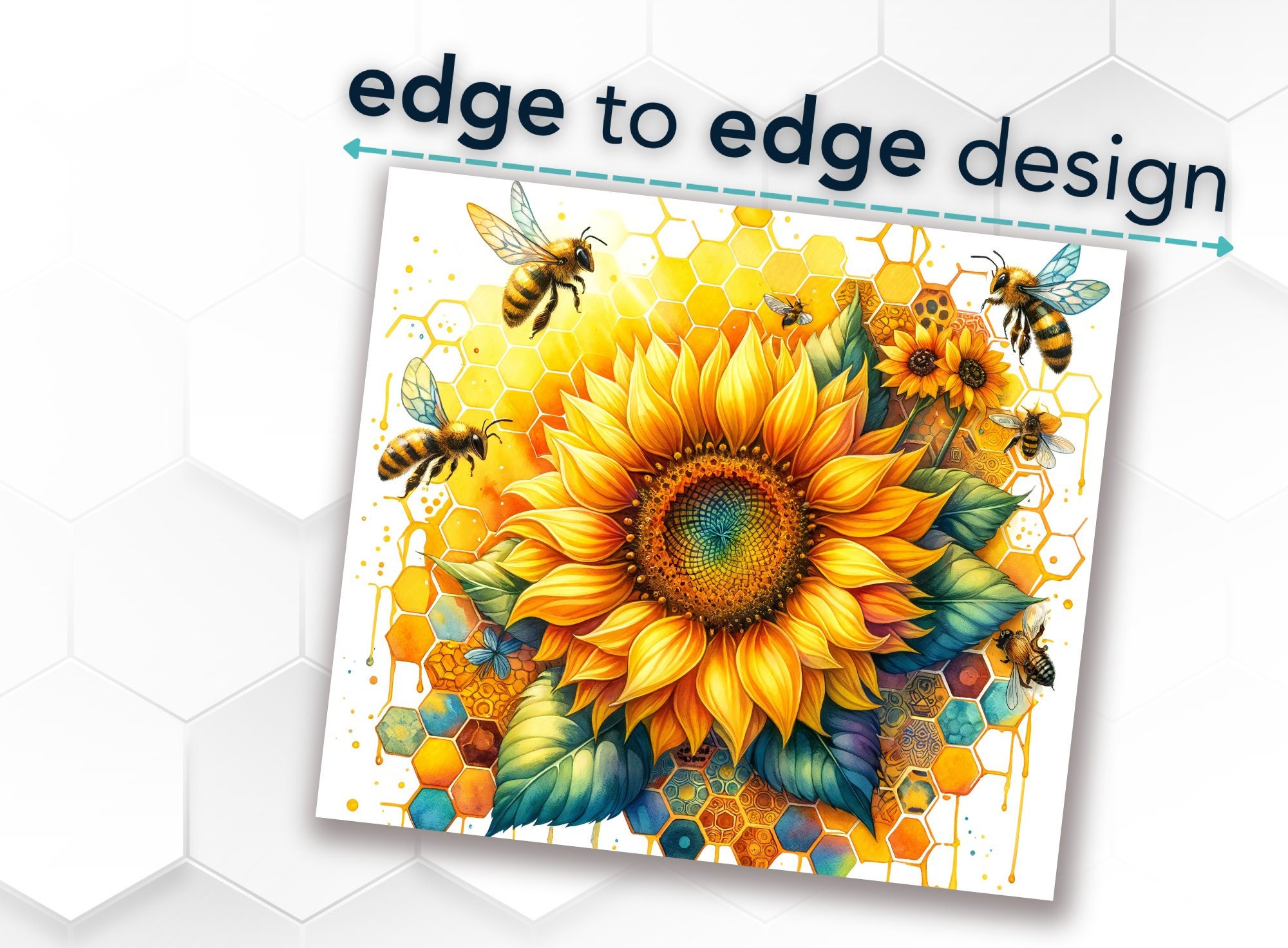 Sunflower Png, Tumbler Wrap, Sublimation Design, 20oz Skinny, Digital ...