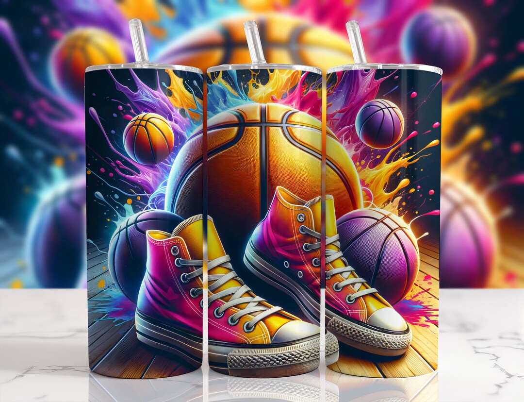 Basketball Tumbler, Slam Dunk Sneakers Tumbler Wrap, Holiday ...