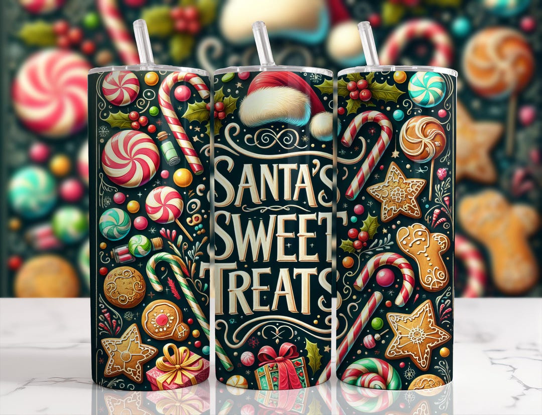 Merry Christmas Png, santas Sweet Treats, Santa Hat, Candies, Gifts ...