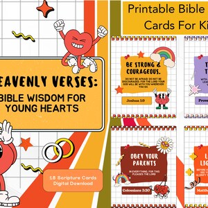 Prayer Cards for Kids, Flashcards Bible Verses, Memory Verse Cards ...