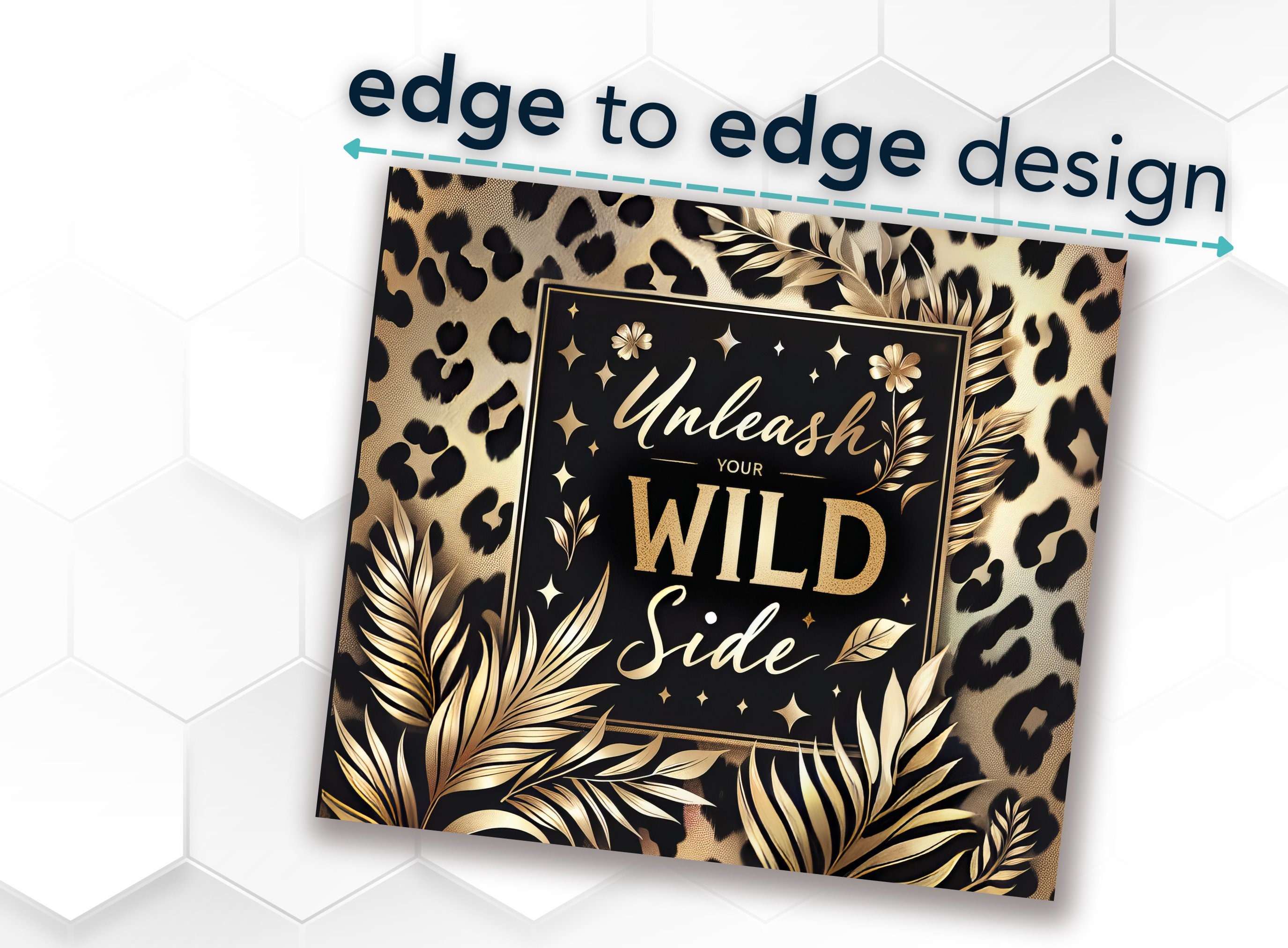 Tumbler Wrap, Leopard Print Sublimation Designs, unleash Your Wild Side ...