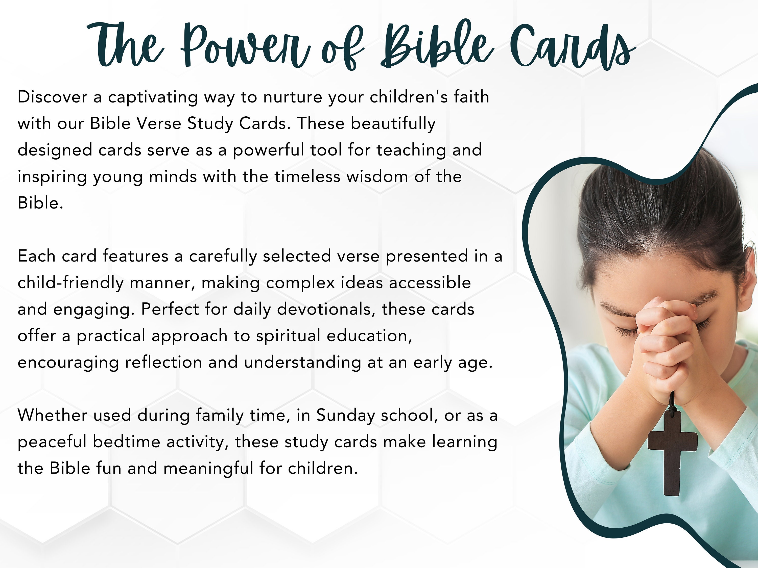 Prayer Cards for Kids, Flashcards Bible Verses, Memory Verse Cards ...