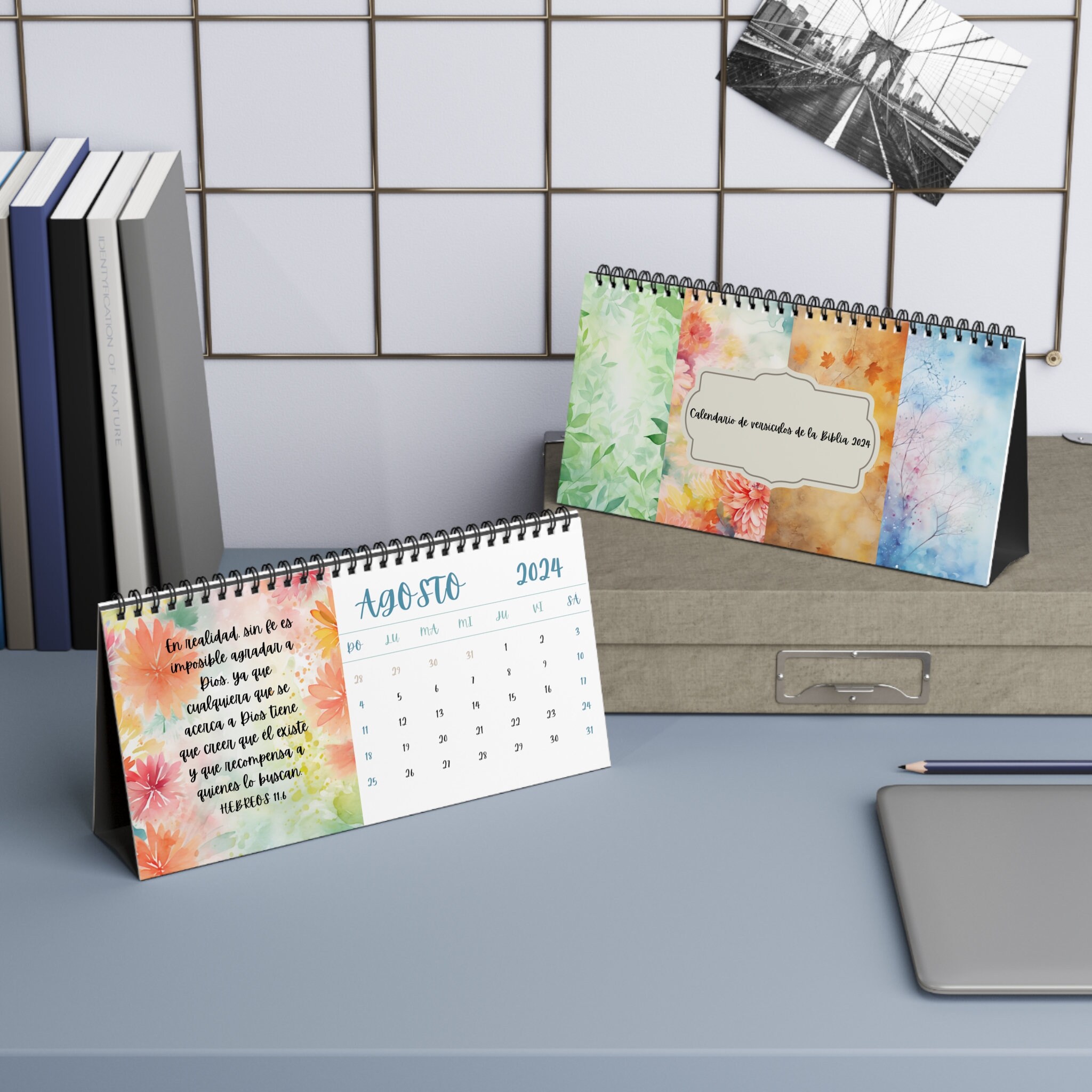 Calendario Bíblico De Escritorio 2024, 2024 Calendario, Spanish ...