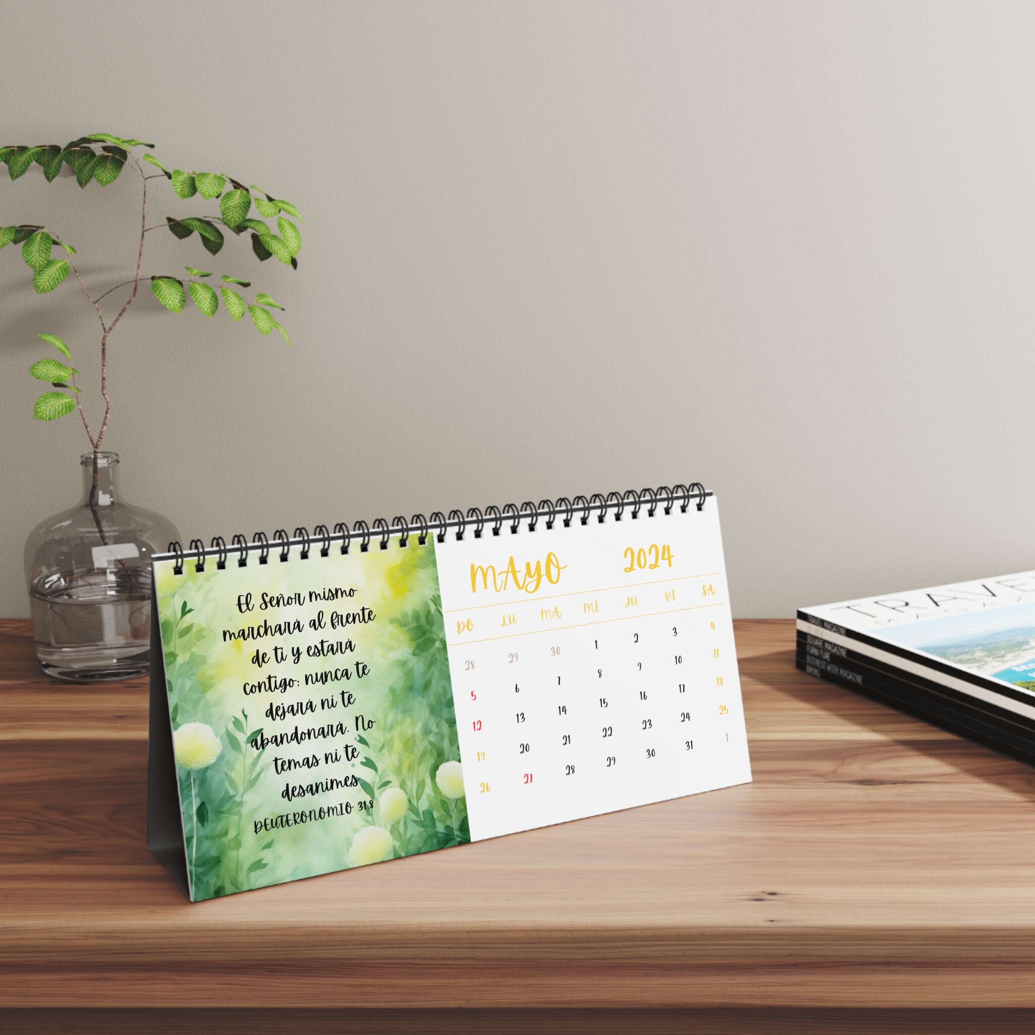 Calendario Bíblico De Escritorio 2024, 2024 Calendario, Spanish ...
