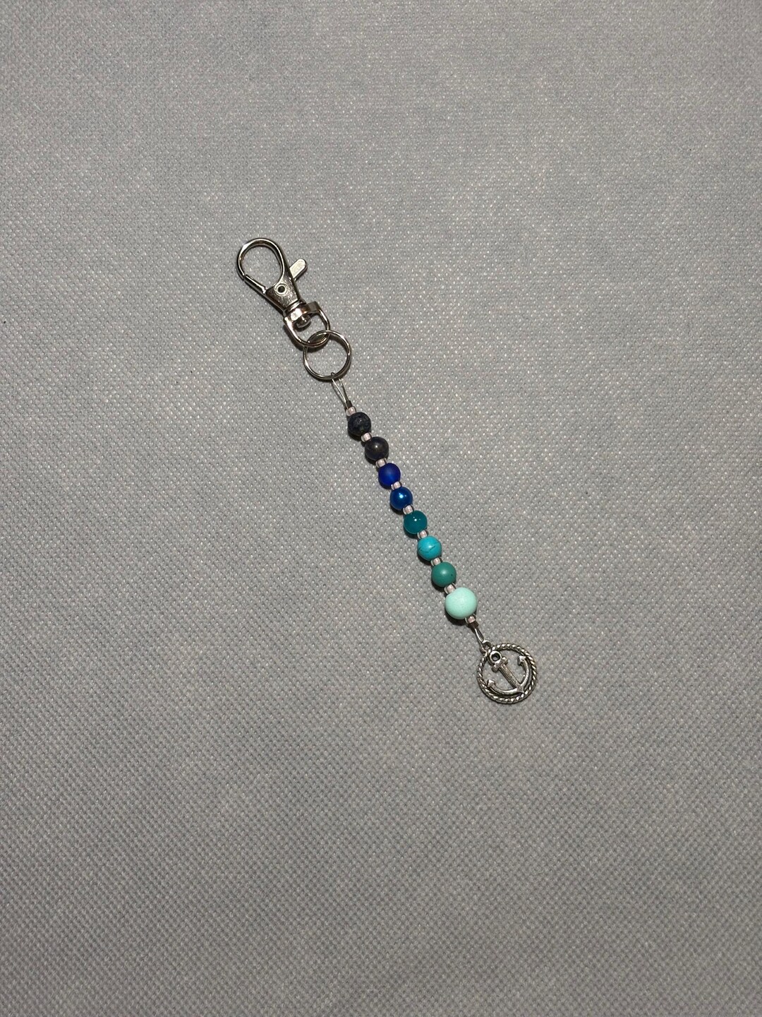 Fidget Beaded Keychain Blue Ombre - Etsy