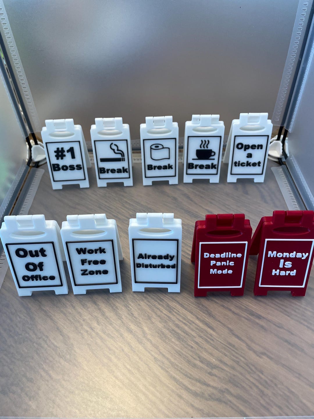 3d Printed Work Signs - Etsy