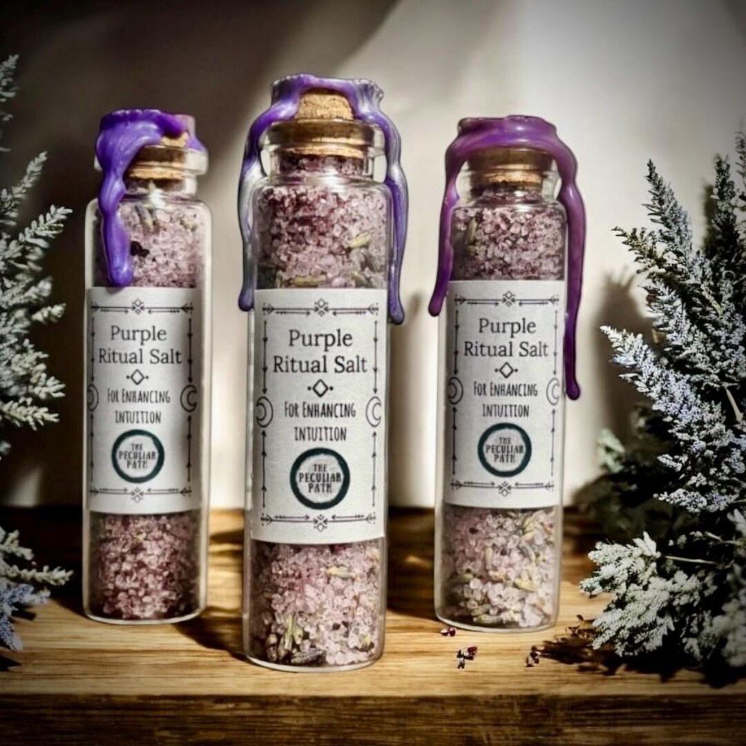 Purple Ritual Salt | Magickal | Handcrafted | Protection | Intuition ...