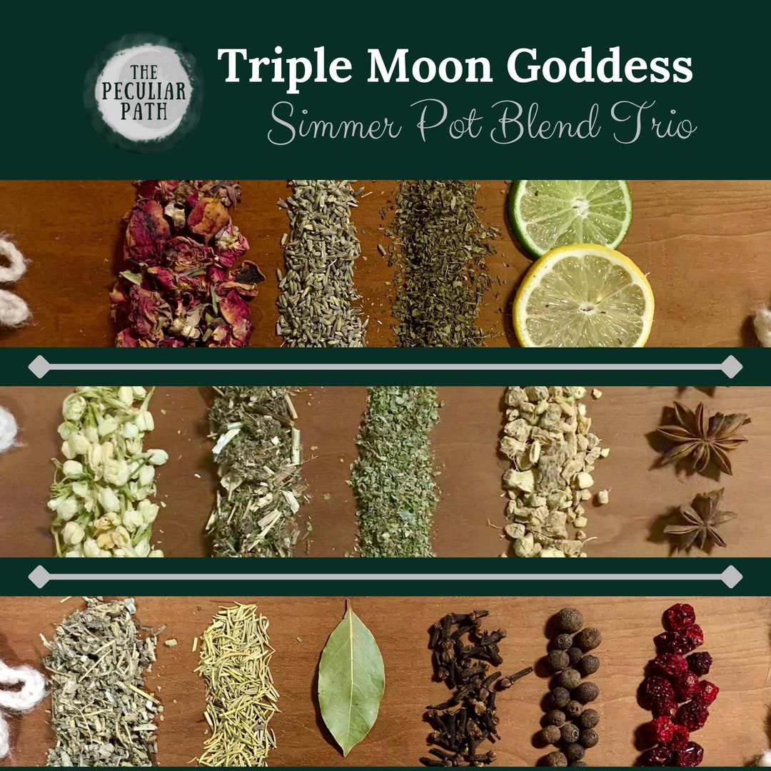 Triple Moon Goddess Simmer Pot Blend Trio 3 Pack Magickal Aromas ...