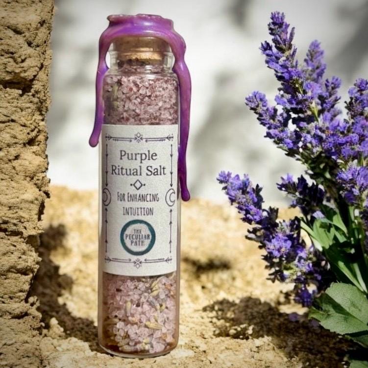 Purple Ritual Salt | Magickal | Handcrafted | Protection | Intuition ...