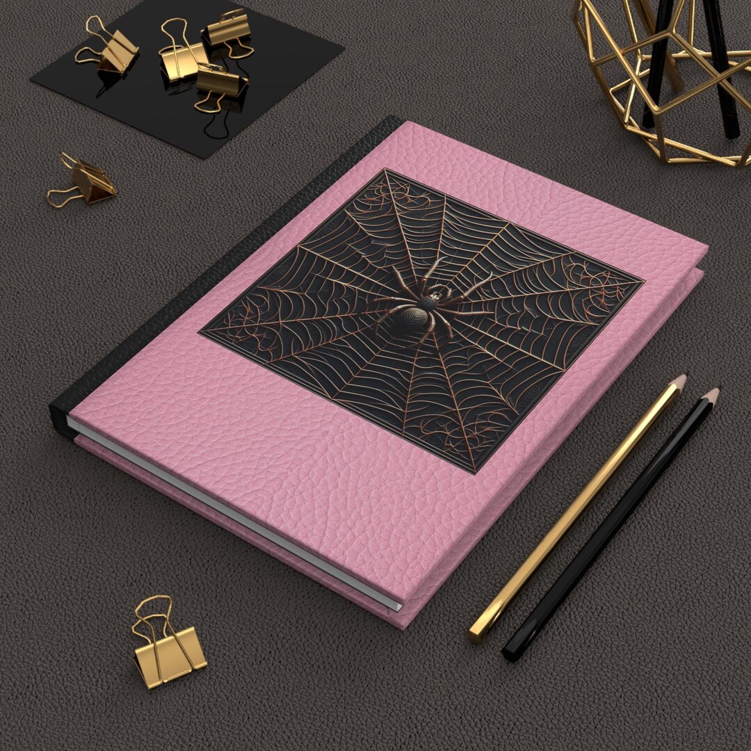 Pink Gothic Spider Journal/tarantula Hardcover Journal Notebook/leather ...