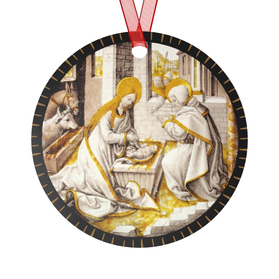 Medieval Nativity Christmas Ornament/metal Ornaments/unique Holiday ...