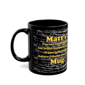 Funny Barbed Wire Coffee Mug: Personalized Sarcastic Goth Gift, 11oz or ...