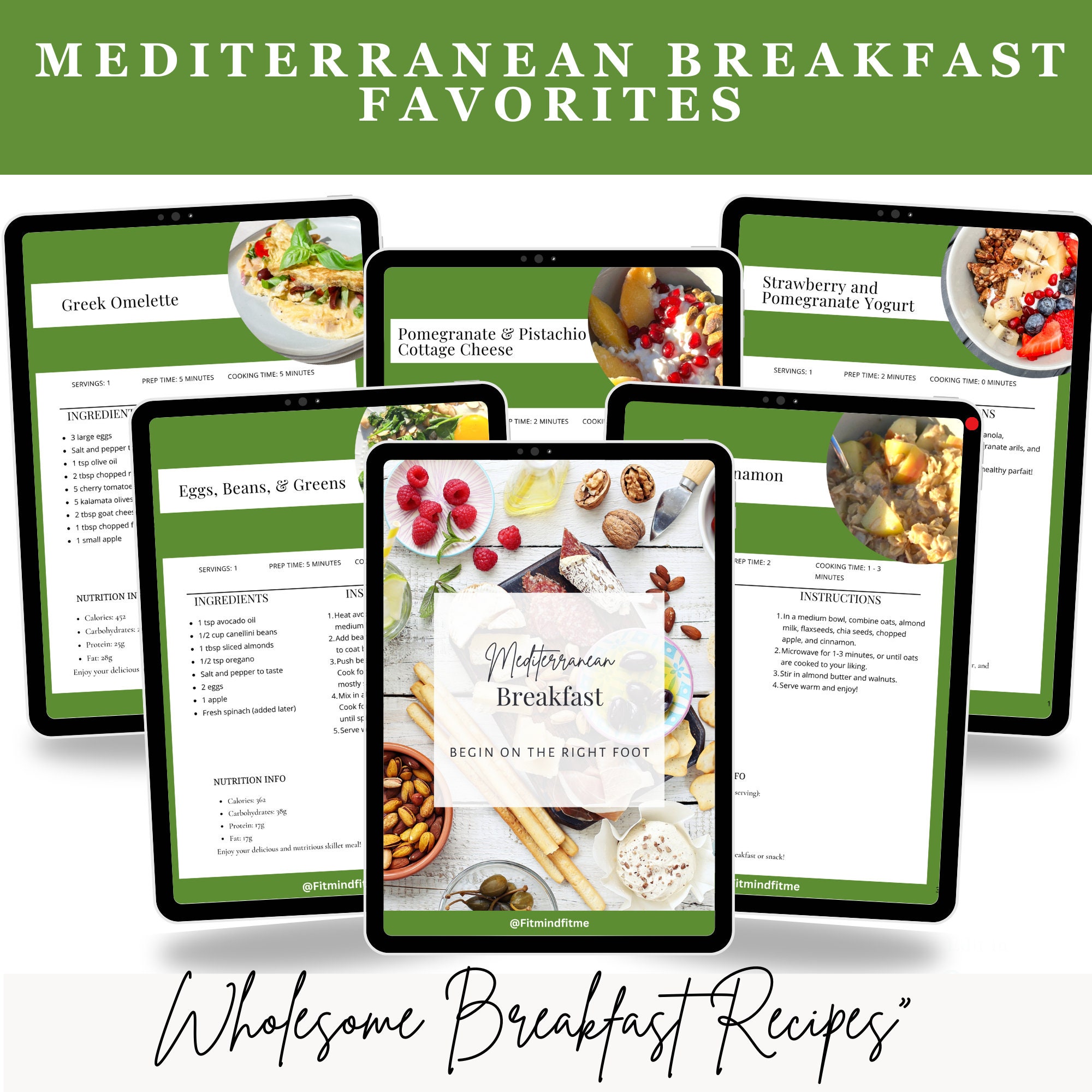 Mediterranean Meal Plan Bundle mediterranean Diet Food Guide health ...