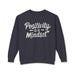 Happiness is A Mood Positivity is A Mindset Sweatshirt With Wrist ...