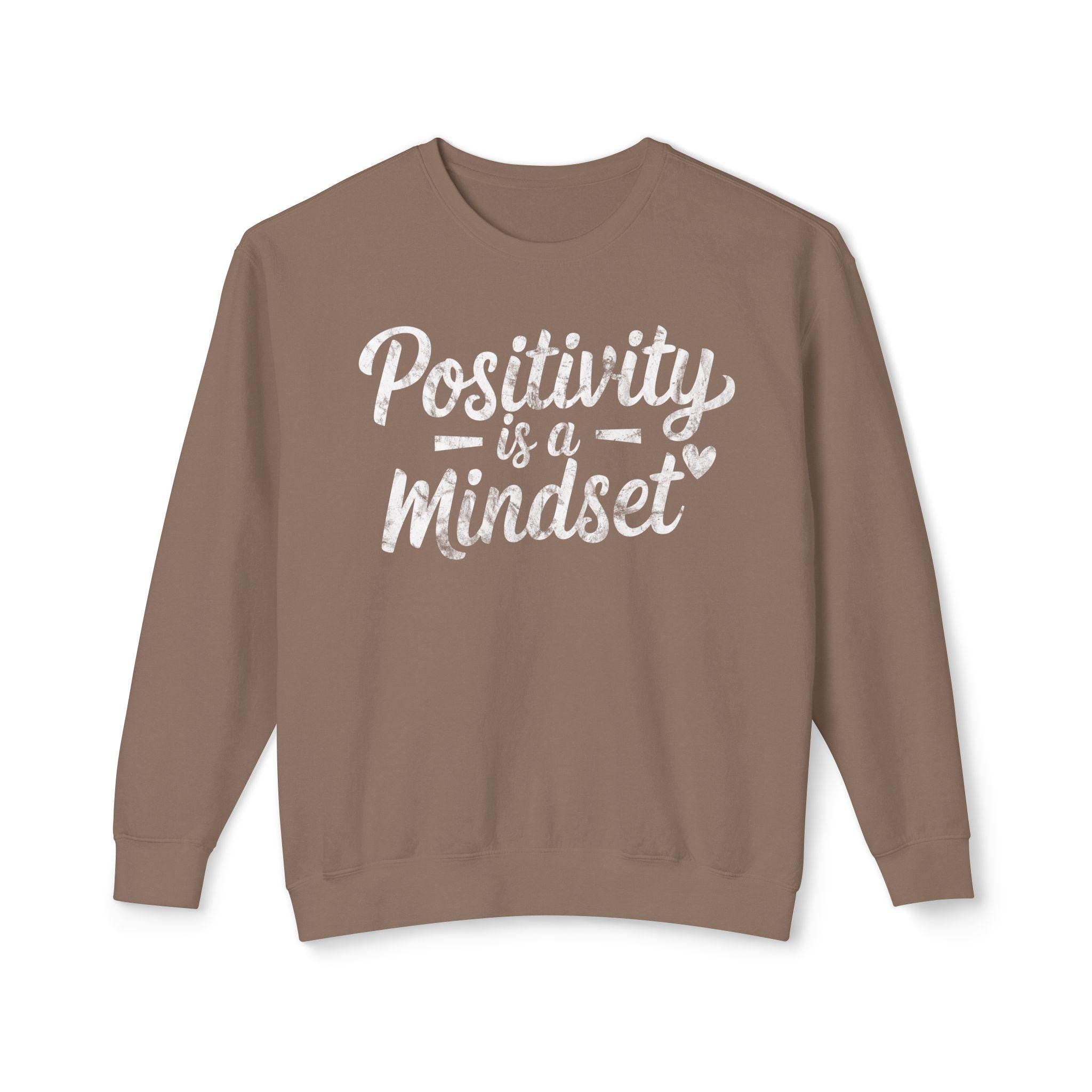 Happiness is A Mood Positivity is A Mindset Sweatshirt With Wrist ...