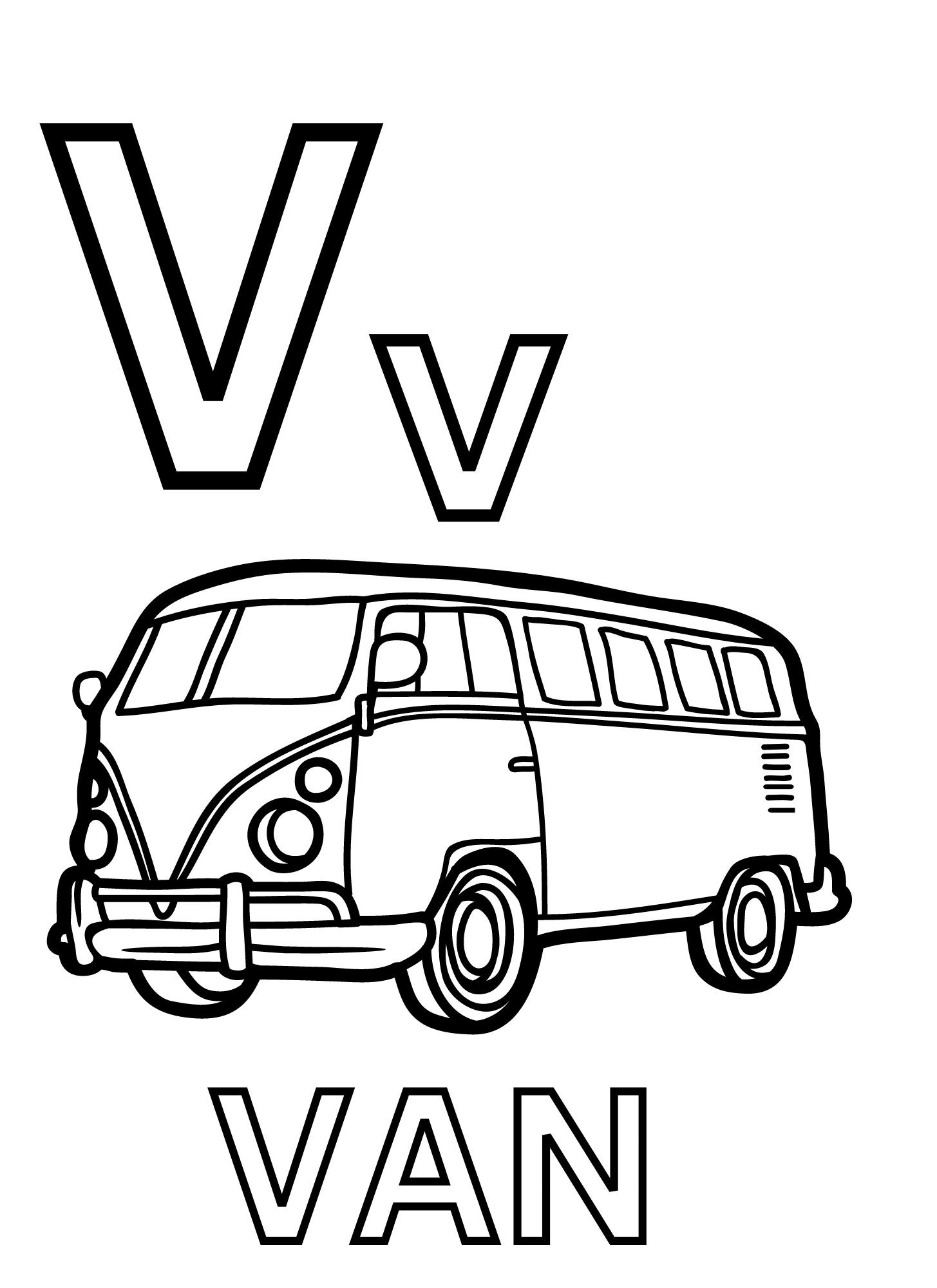 Alphabet Cars Trucks and Vehicles - Digital Download - 26 Coloring ...