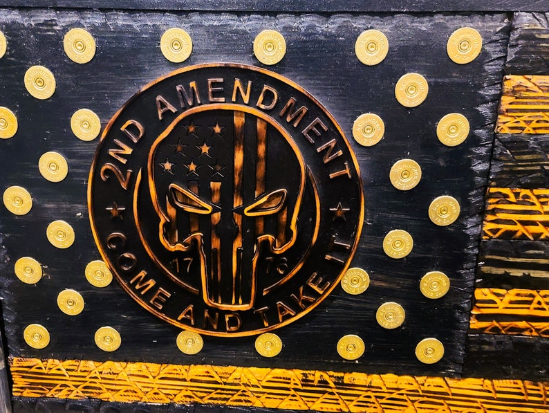 PUNISHER SKULL/2ND AMENDMENT Flag With 12ga Shotgun Shells as Stars! - Etsy