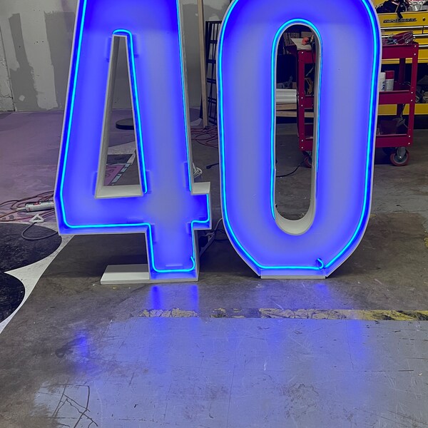 Marquee Numbers - Etsy