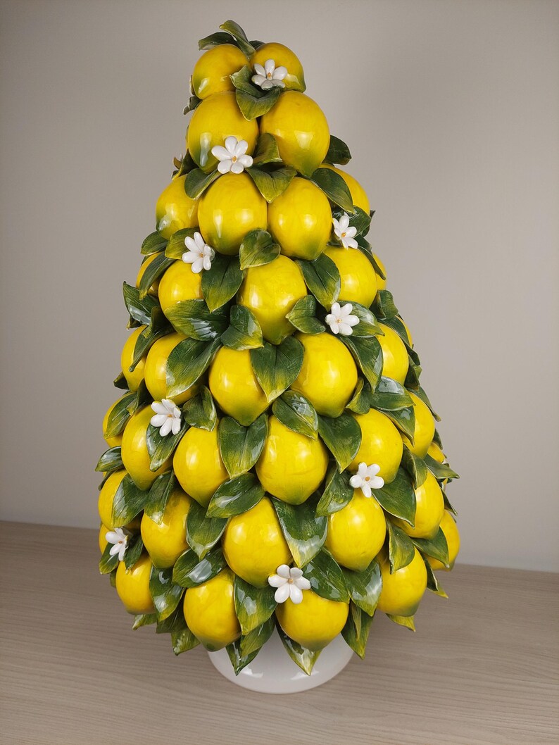 Handmade Ceramic Lemon Pyramid Lemon Pyramid Made in Italy Unique Gift ...