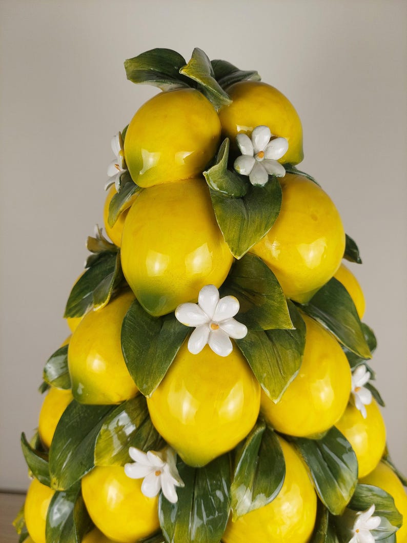 Handmade Ceramic Lemon Pyramid Lemon Pyramid Made in Italy Unique Gift ...