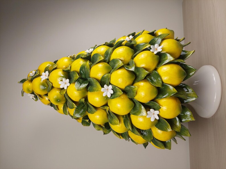 Handmade Ceramic Lemon Pyramid Lemon Pyramid Made in Italy Unique Gift ...