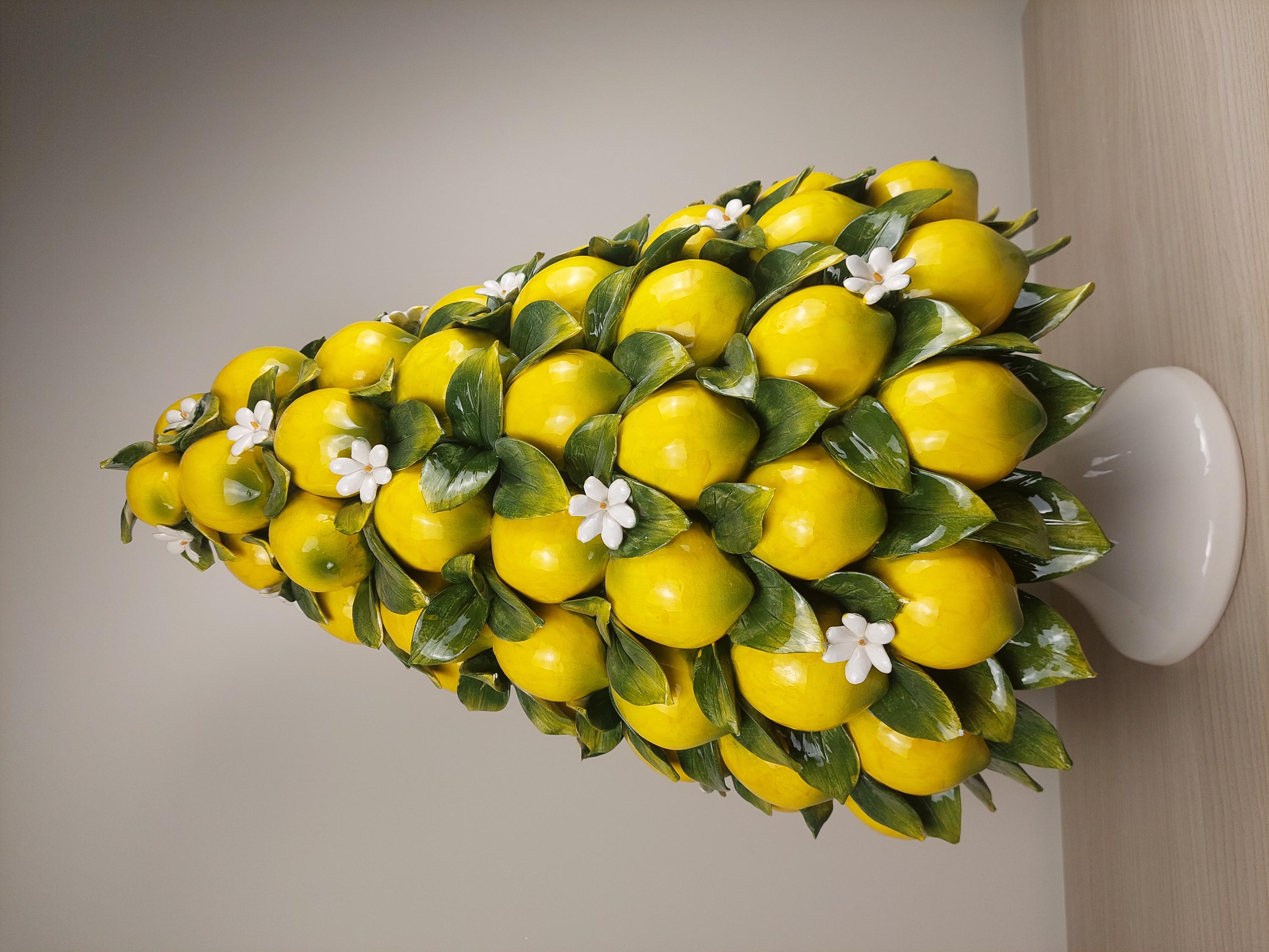 Handmade Ceramic Lemon Pyramid Lemon Pyramid Made in Italy Unique Gift ...