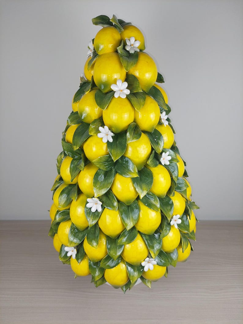 Handmade Ceramic Lemon Pyramid Lemon Pyramid Made in Italy Unique Gift ...