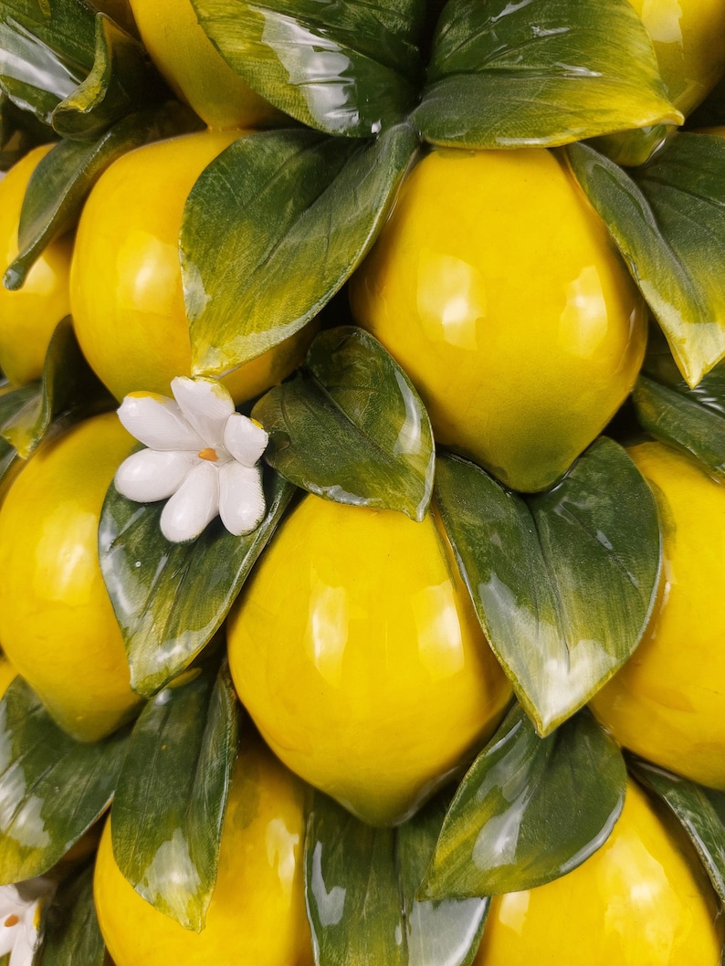 Handmade Ceramic Lemon Pyramid Lemon Pyramid Made in Italy Unique Gift ...