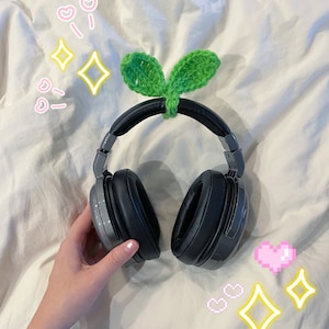 Adorable Crocheted Leaf Sprout | Headphone Accessory | Bookmark ...