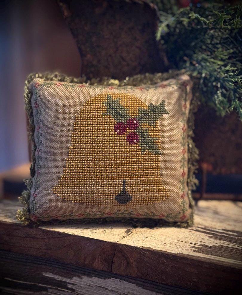 Christmas Bell Pin Keep Pattern - Primitive - Pdf/download - Asbery's ...