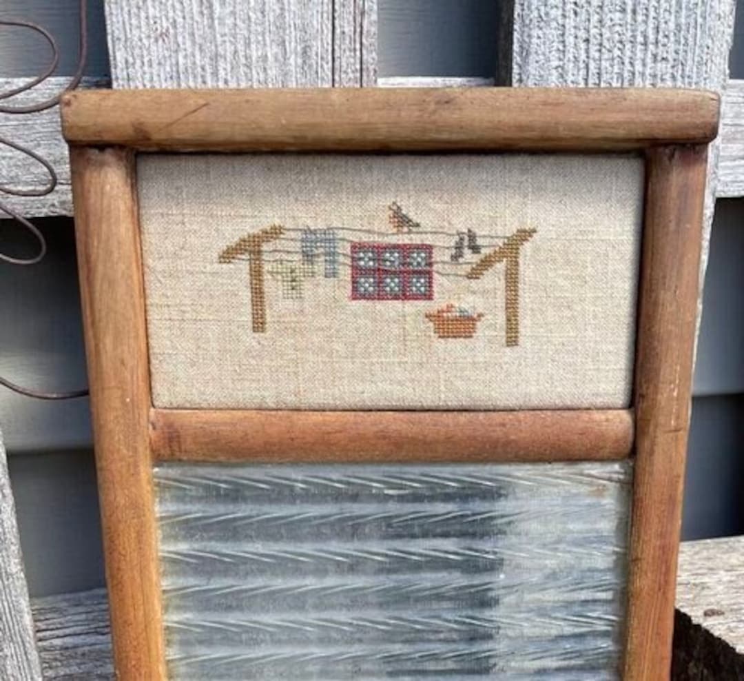 Clothes on the Line Pdf/download Cross Stitch Pattern by Asbery's ...