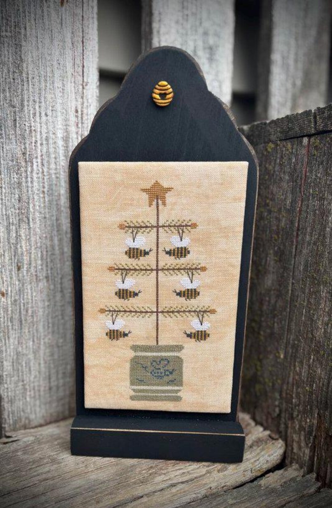 Busy Bees Feather Tree *** Pdf/download *** Primitive *** Pattern ...