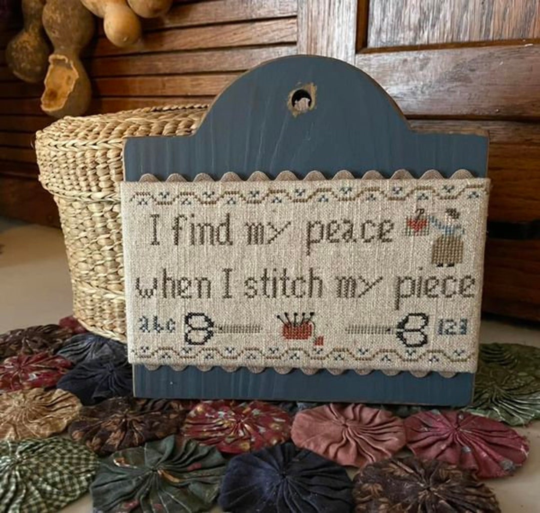 My Peace *** Pdf/download *** Cross Stitch Pattern *** Primitive *** by ...